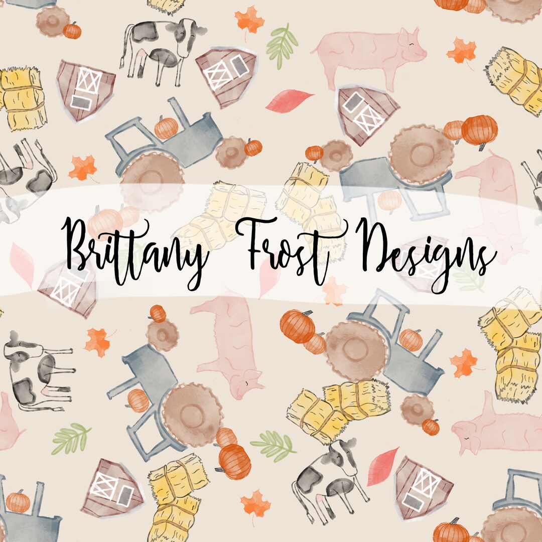Fall Barnyard Seamless File - Etsy