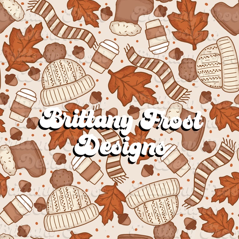 Fall Vibes Seamless File - Etsy