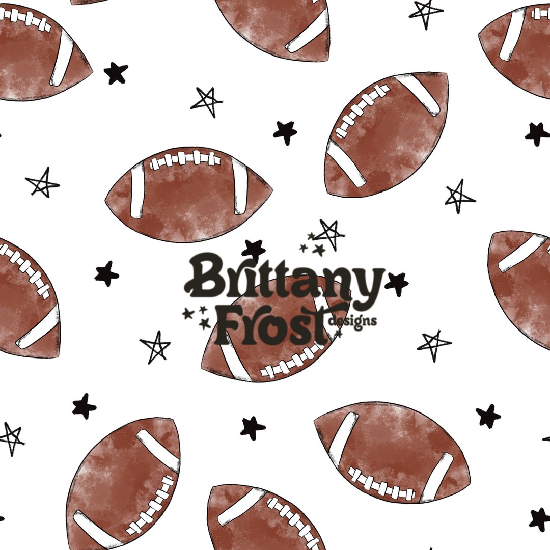 Watercolor Football Seamless File, Football Surface Pattern - Etsy