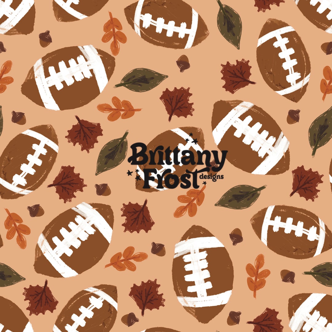 Fall Football Seamless File, Football Surface Pattern - Etsy