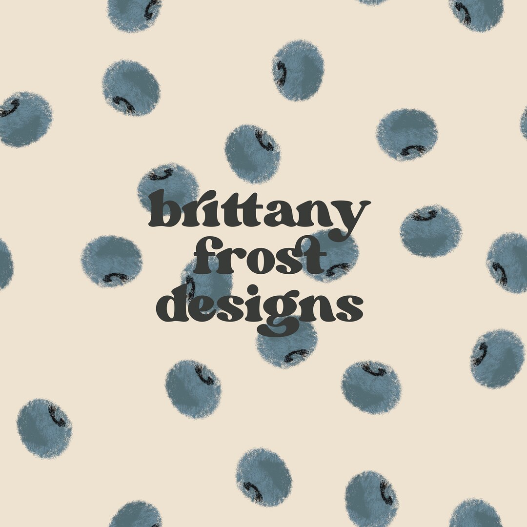 Boho Blueberries Seamless File - Etsy