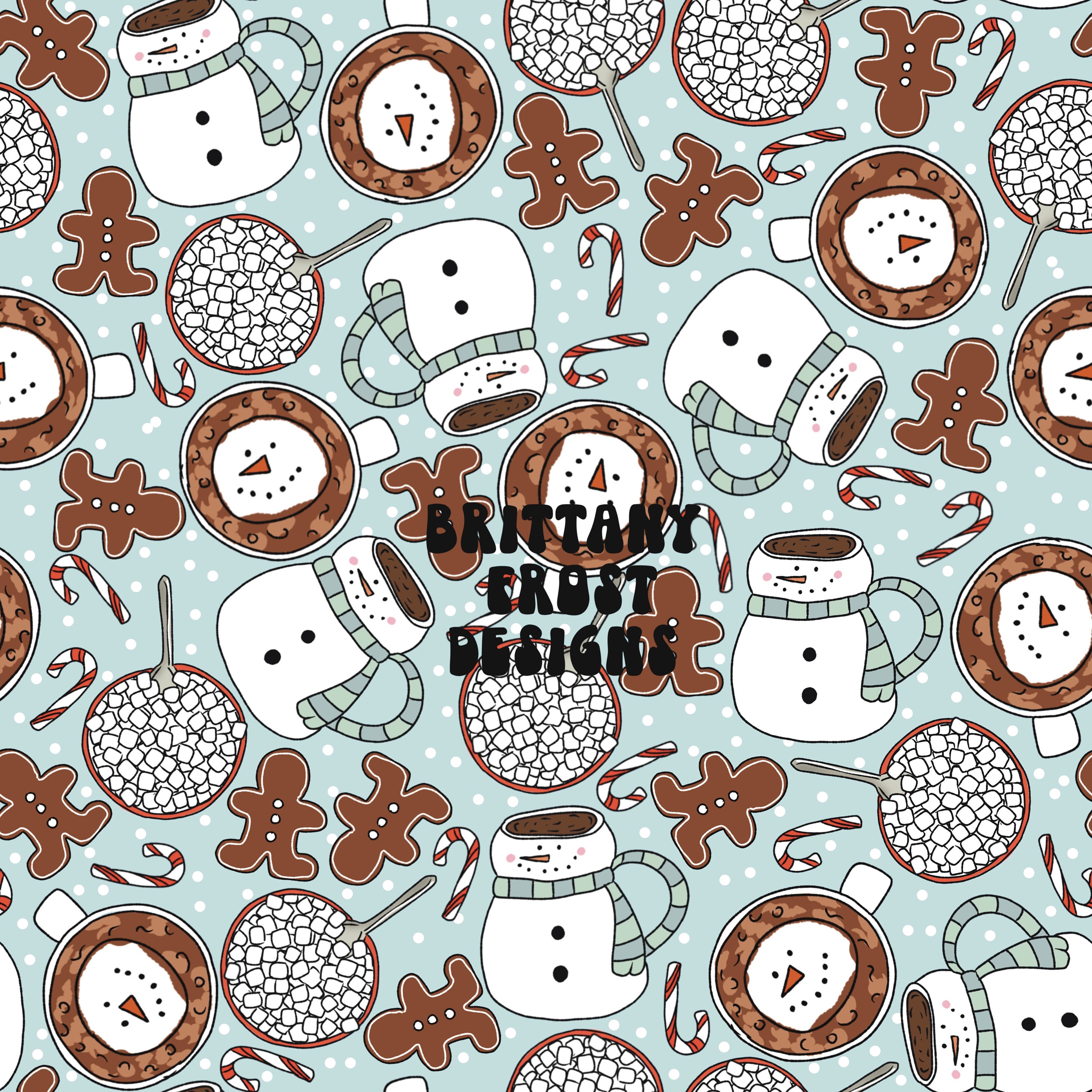 Hot Chocolate Seamless - Etsy