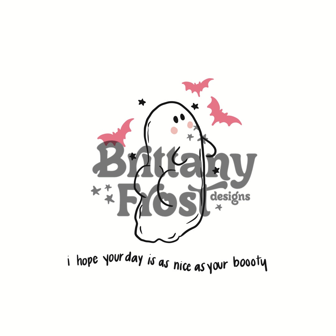 Ghost Booty PNG Sublimation File, Halloween T-shirt Design File - Etsy