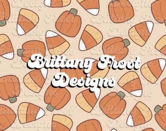 Candy Corn Pattern Seamless File JPG - Etsy