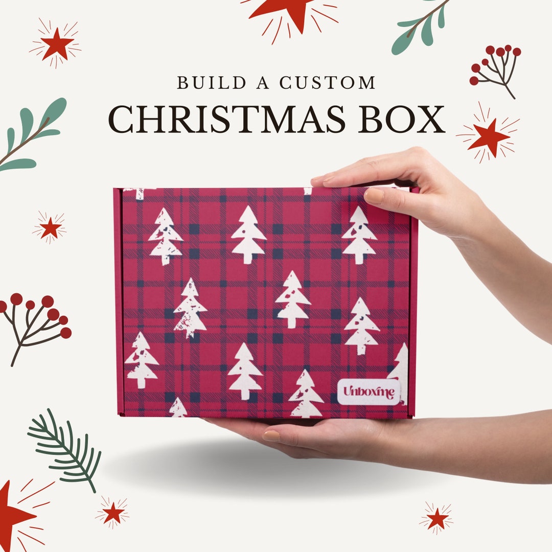 Build A Custom Christmas Gift Box for Her or Him, Holiday Care Package ...