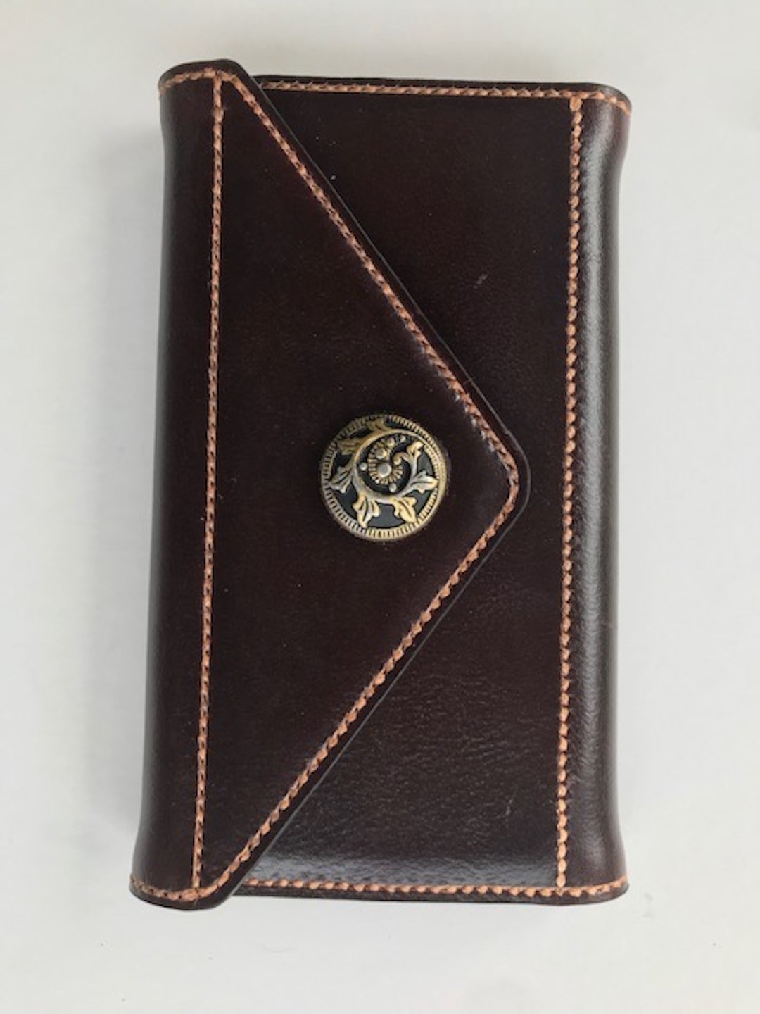Cordovan Leather Clutch and Phone Case Fits Most Larger - Etsy UK