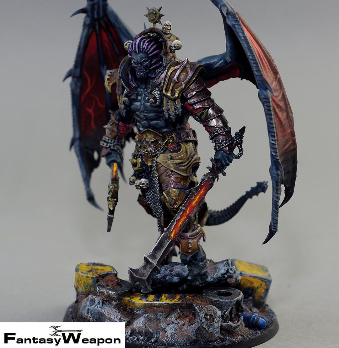 Very Angry Chaos Deamon 2 Angron Proxy Warhammer 40k Painted - Etsy