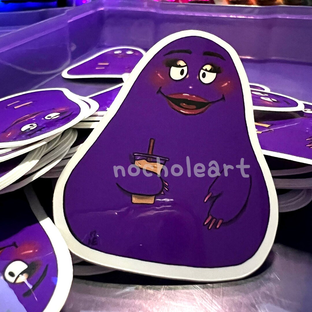 Yassified Grimace Sticker Etsy