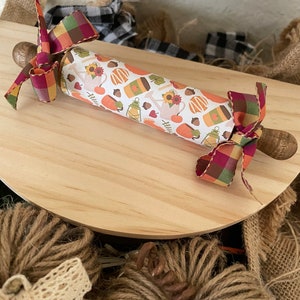 Mini Wood Rolling Pin Fall Autumn Leaves Sunflowers Apples Carmel ...