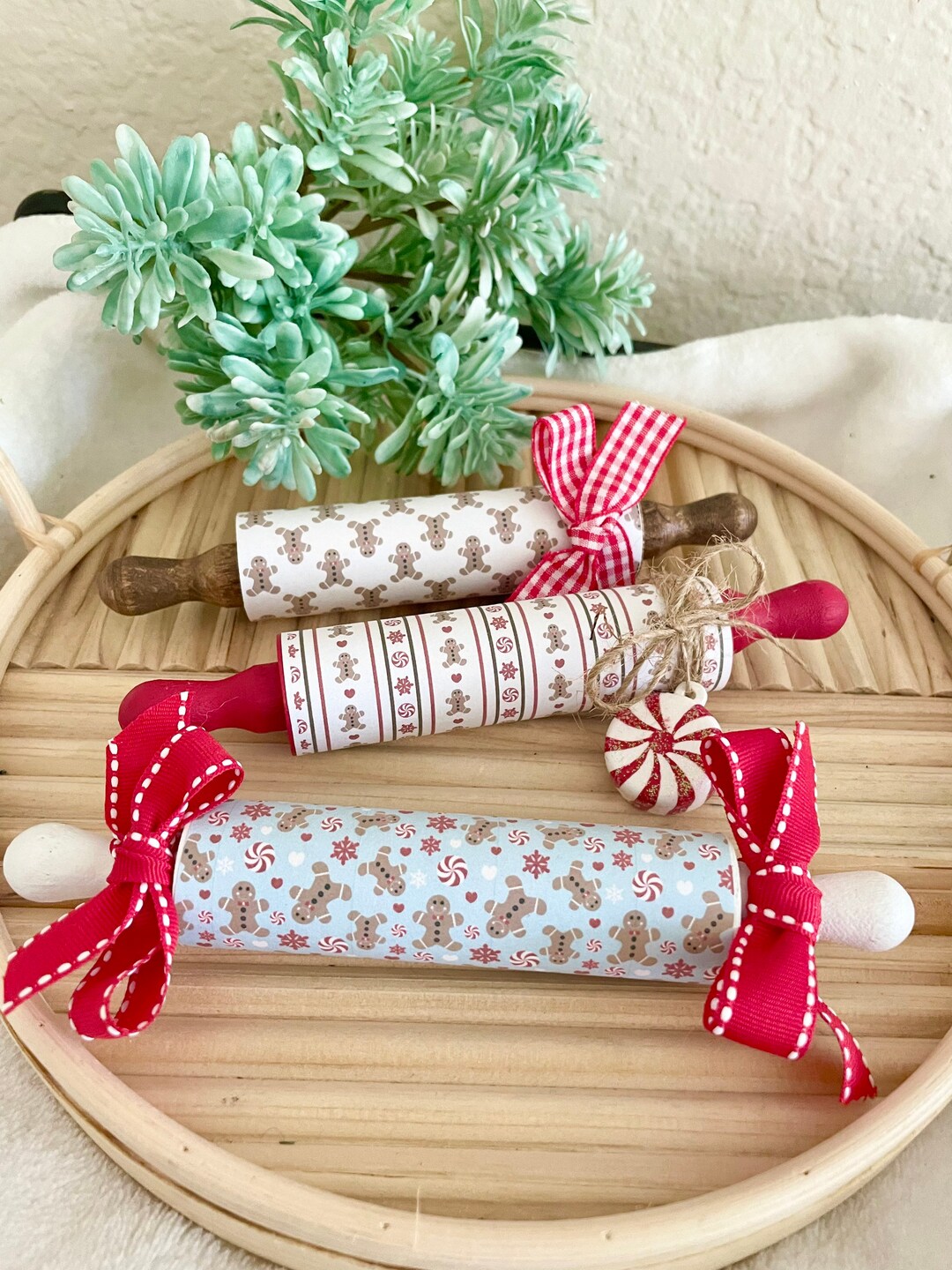Gingerbread Mini Rolling Pin for Christmas & Hot Cocoa Bars - Etsy