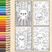 Kawaii Bear Coloring Pages | 20 Cute Forest Animal Printables for Kids ...