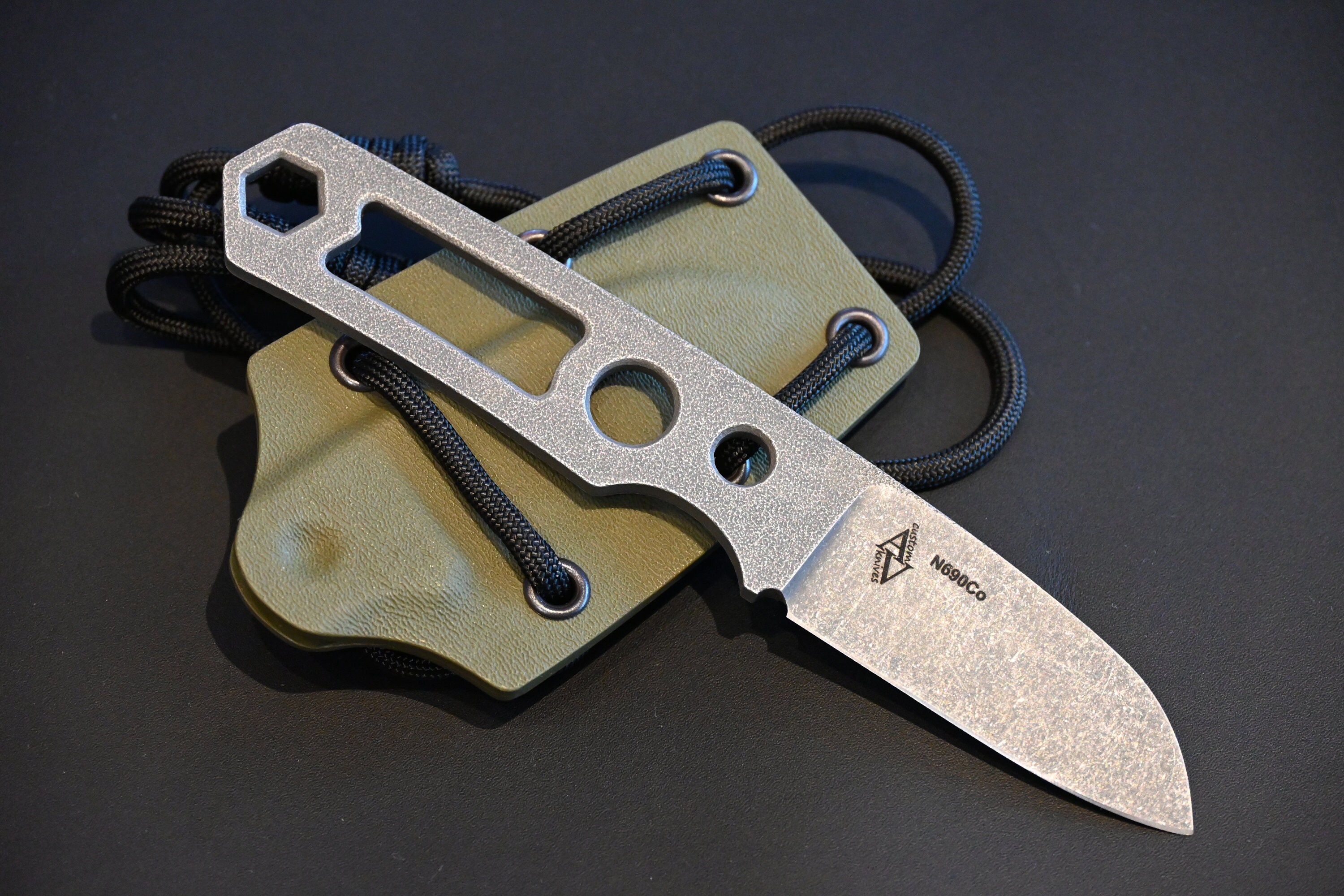 N690co Custom Neck Knife 61 HRC, Cryo - Etsy