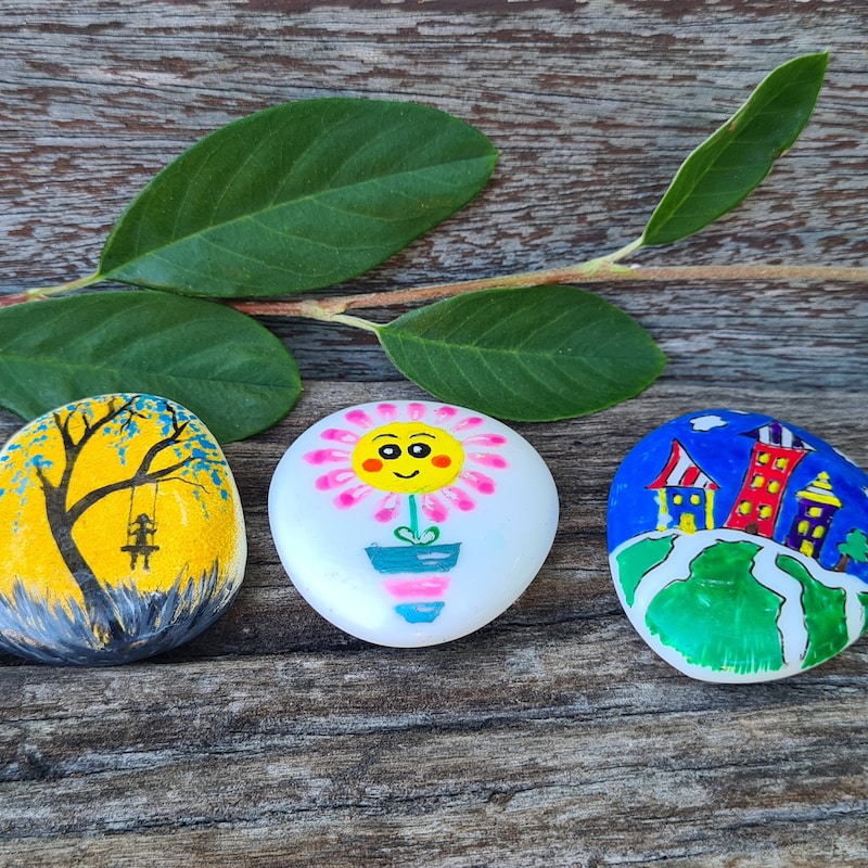 Handpainted Rocks - Etsy