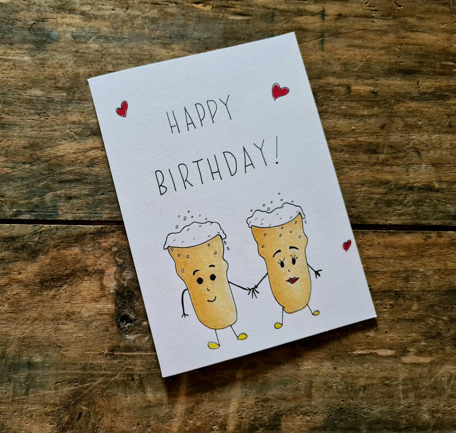 Gift CARD Beer Card handmade card beers on card birthday | Etsy