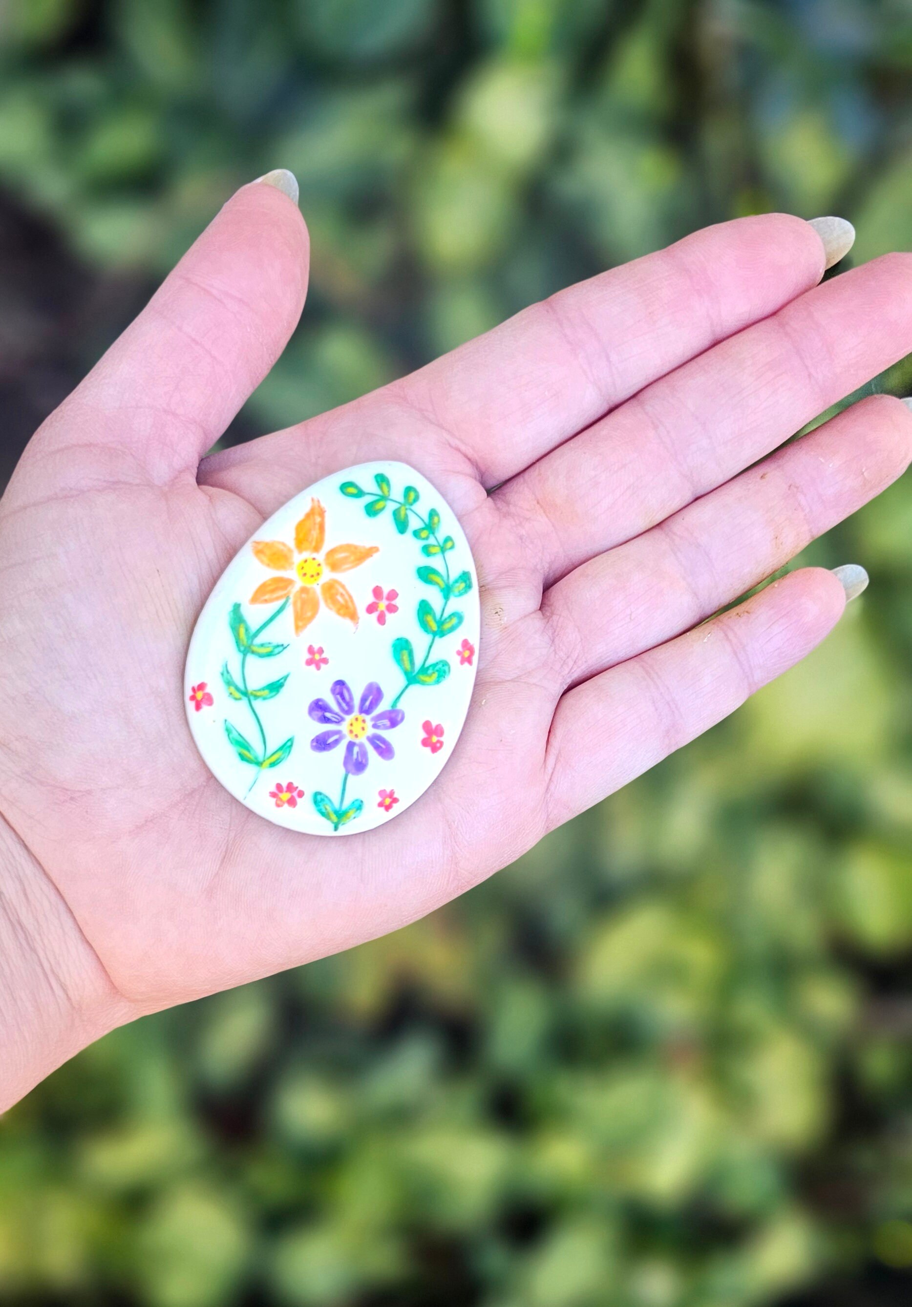 Flower Rocks Painted, Floral Designs, Pretty Plus Sparkles Hope Rock - Etsy