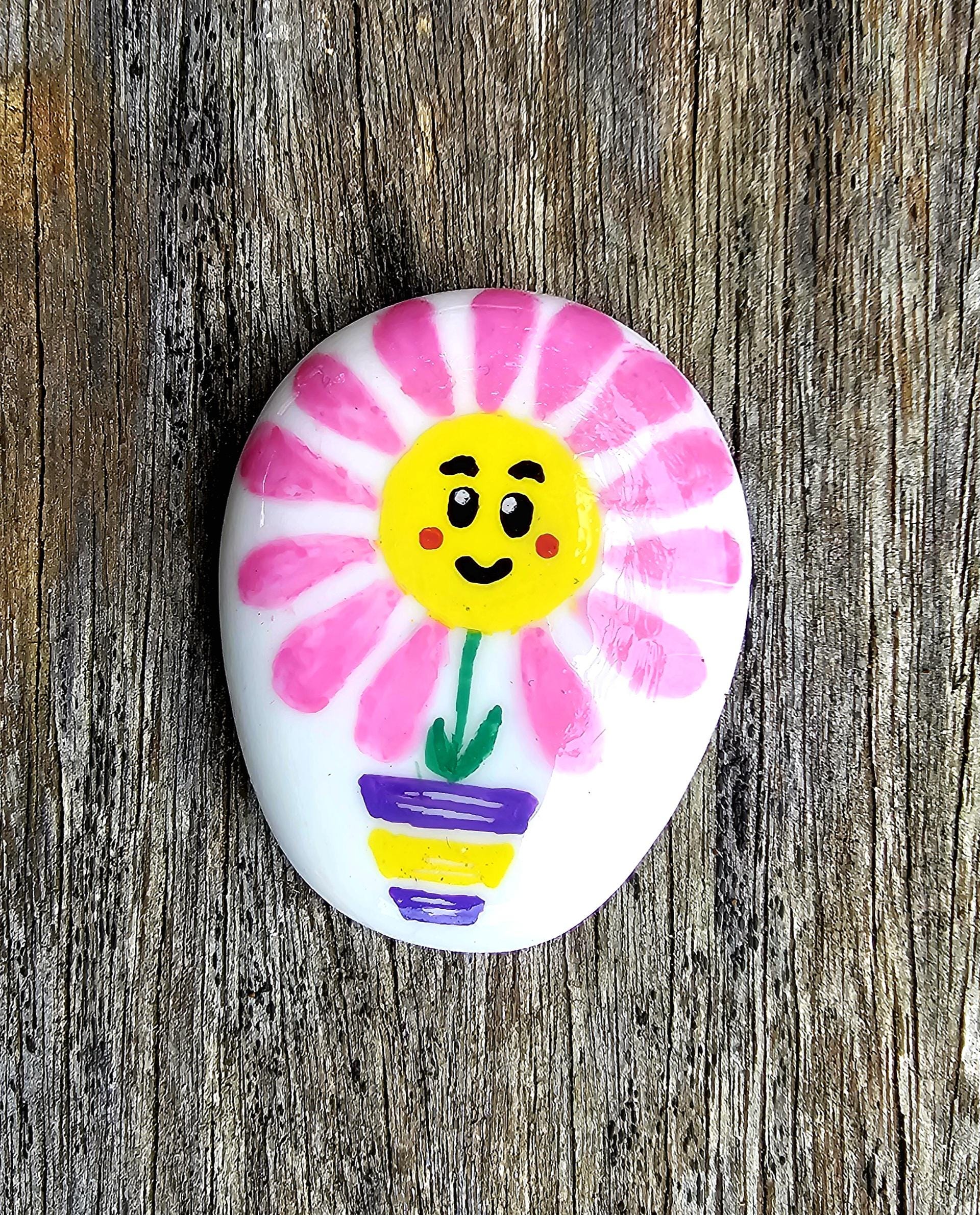 Painted Rocks, Cute Rocks, Art, Bright Colours, Handpainted Rock, Rock ...