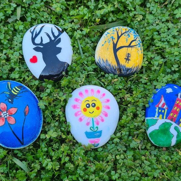 Handpainted Rocks - Etsy