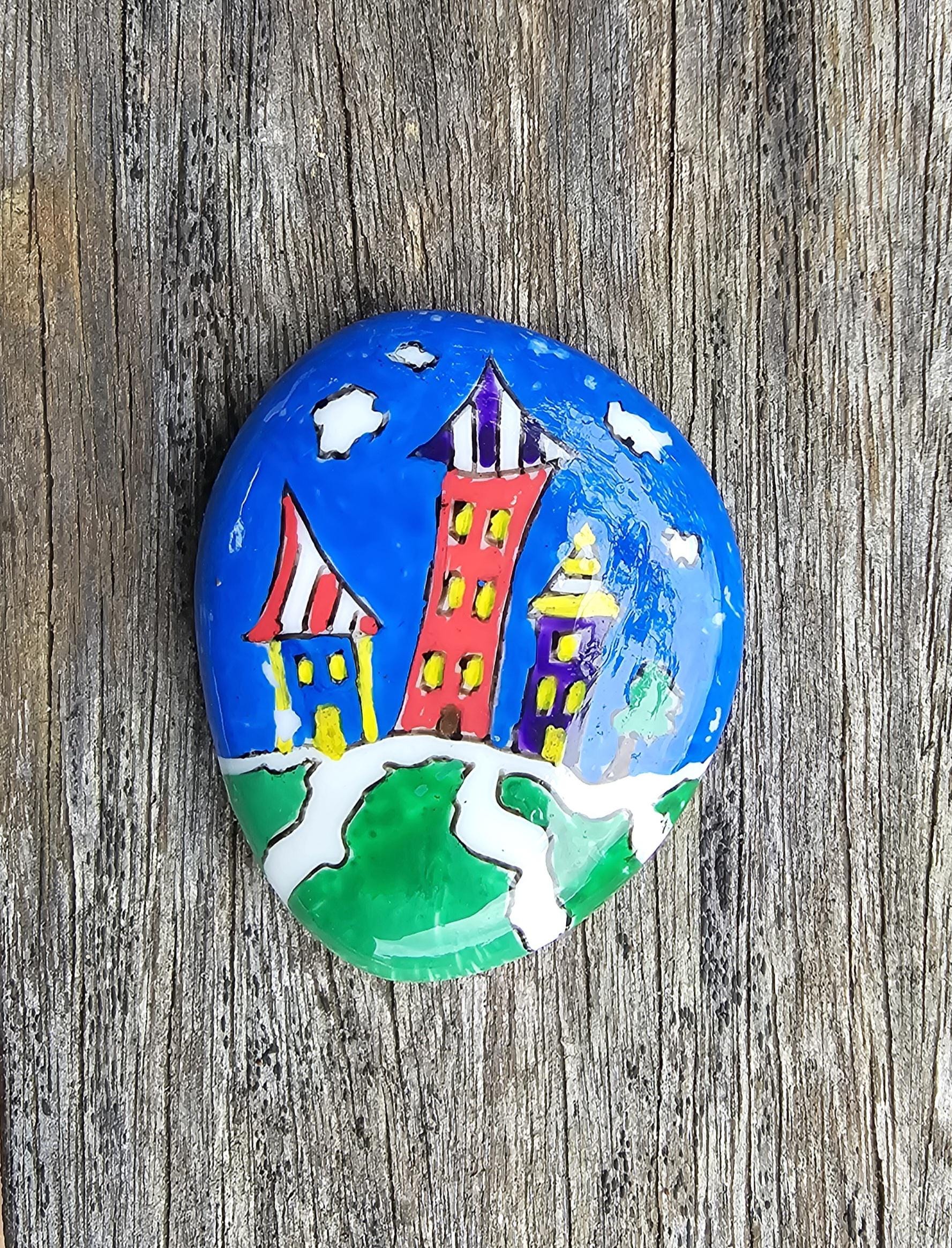 Painted Rocks, Cute Rocks, Art, Bright Colours, Handpainted Rock, Rock ...