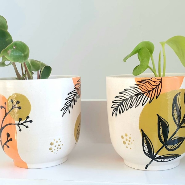 Decorated Pot - Etsy