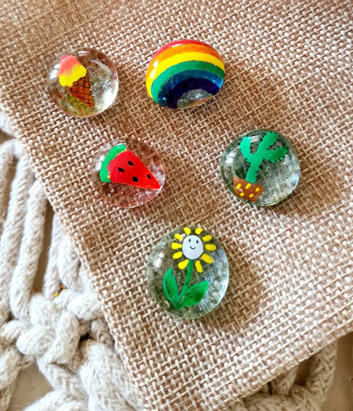 Mini Rocks Set Cutest mindfulhandpainted Rock Glass Rocks - Etsy Australia