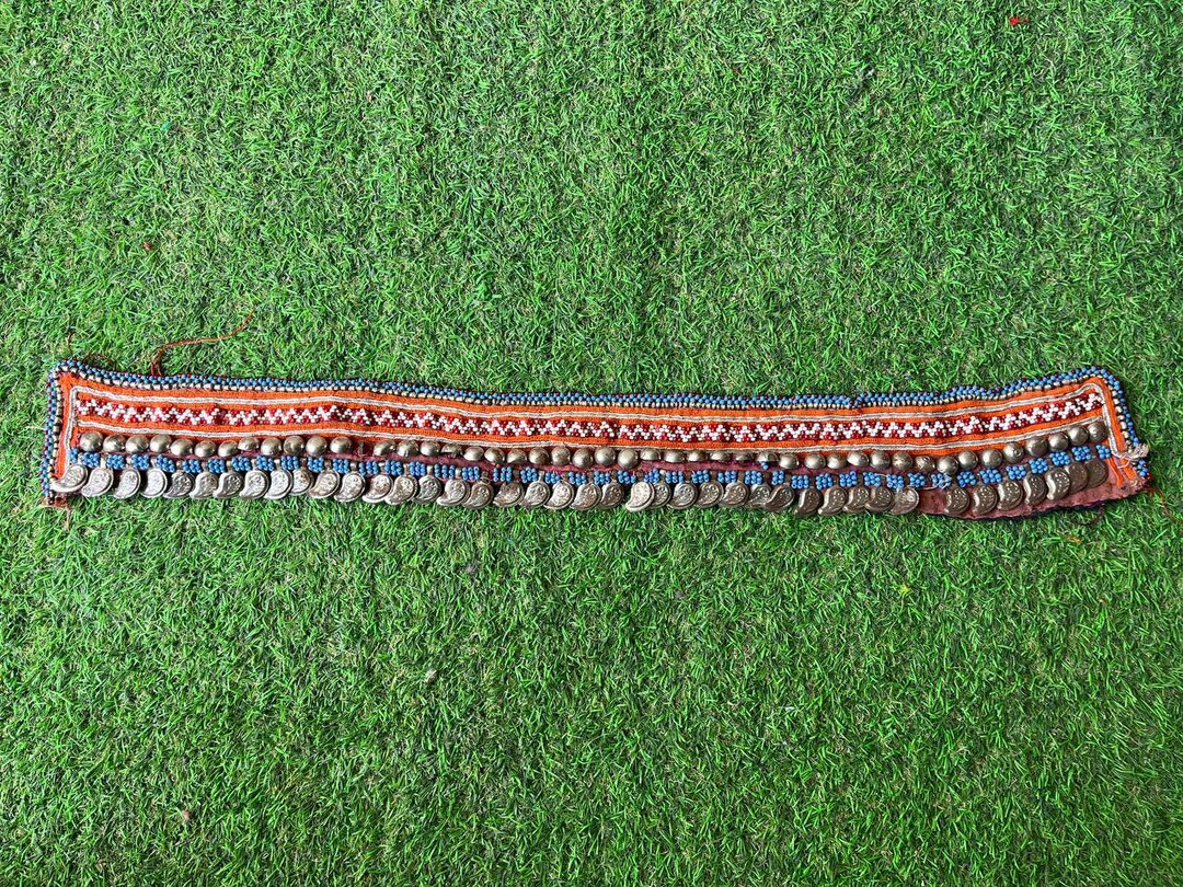 Antique Heavy Kuchi Ethnic Belt Embroidery Banjara Vintage Belly Dance ...