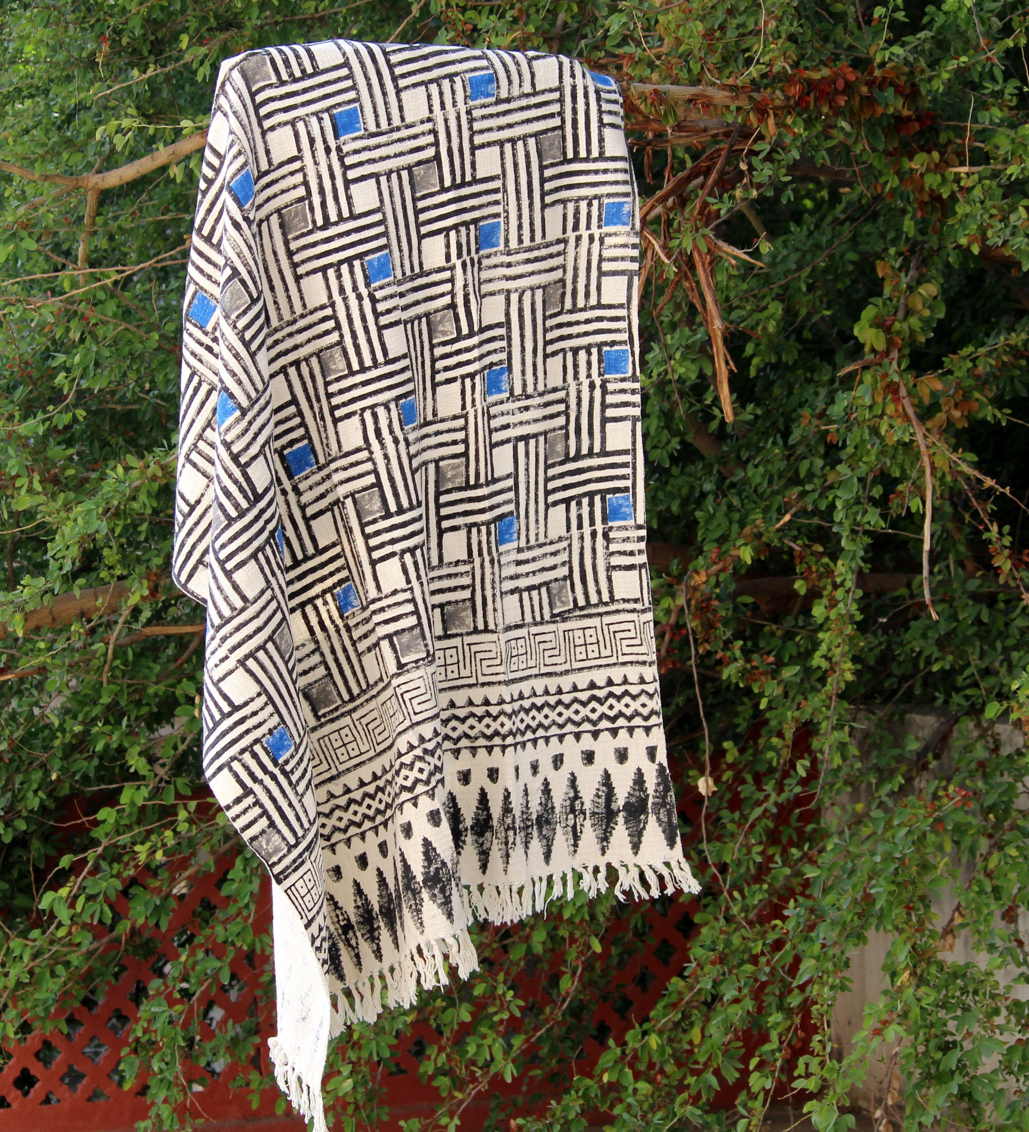 Hand Woven Cotton Blanket , Light Weight Handmade Throw, Pink Turkish ...