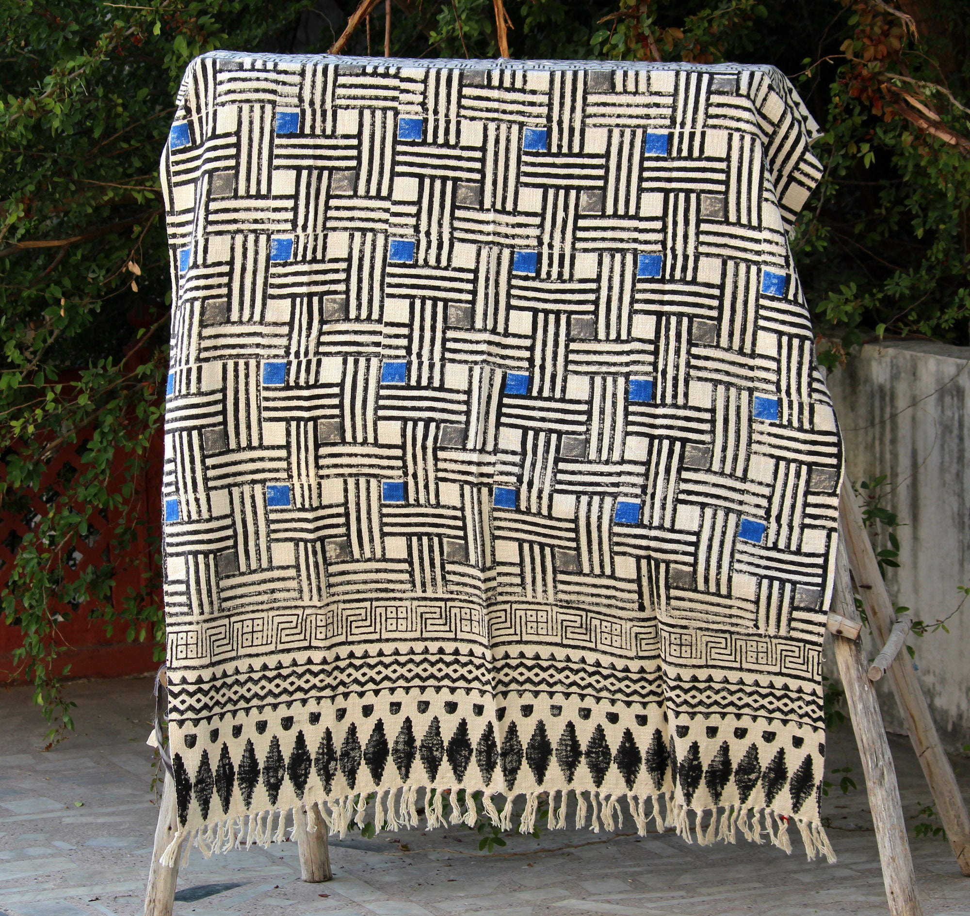 Hand Woven Cotton Blanket , Light Weight Handmade Throw, Pink Turkish ...