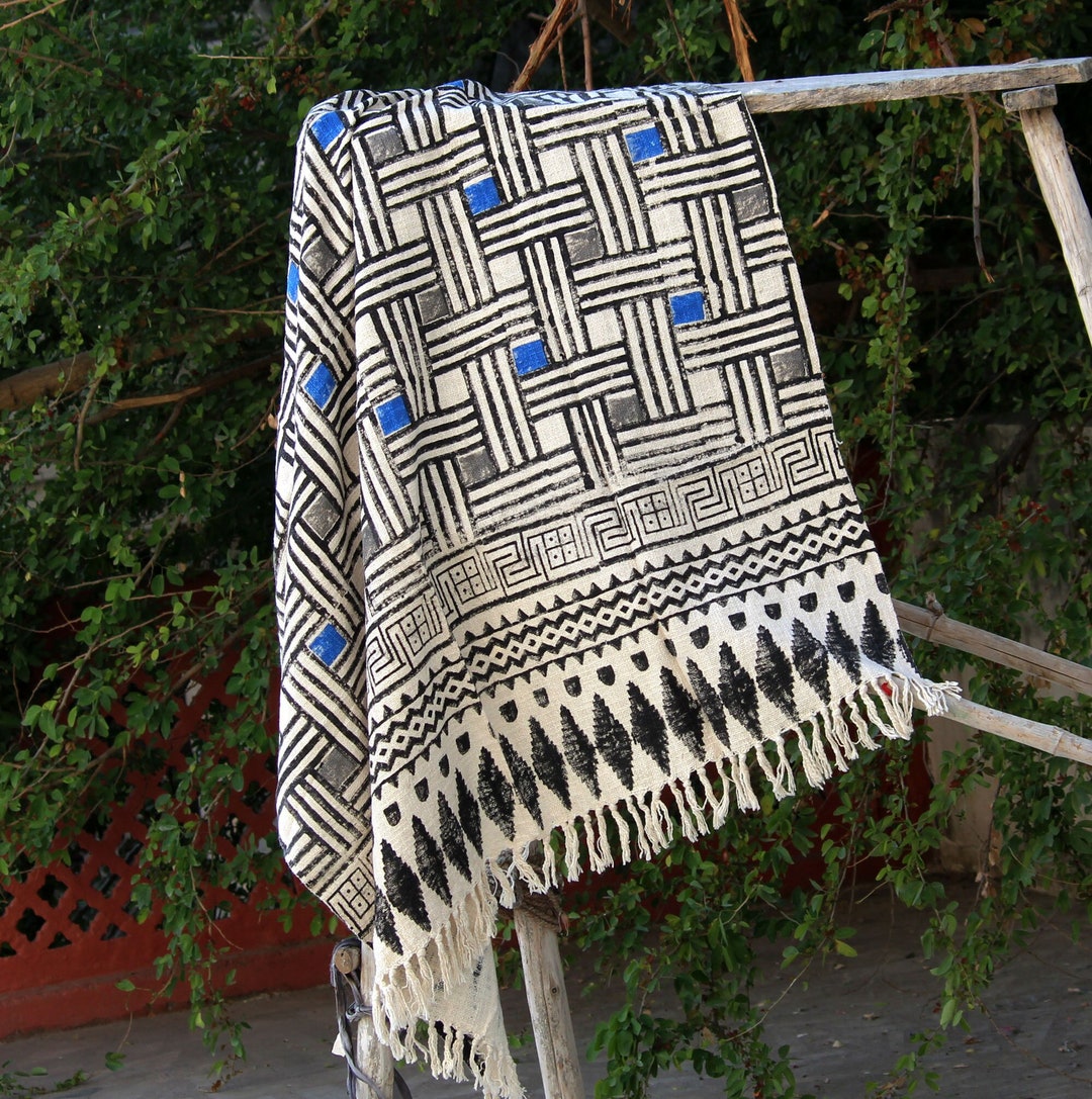 Hand Woven Cotton Blanket , Light Weight Handmade Throw, Pink Turkish ...