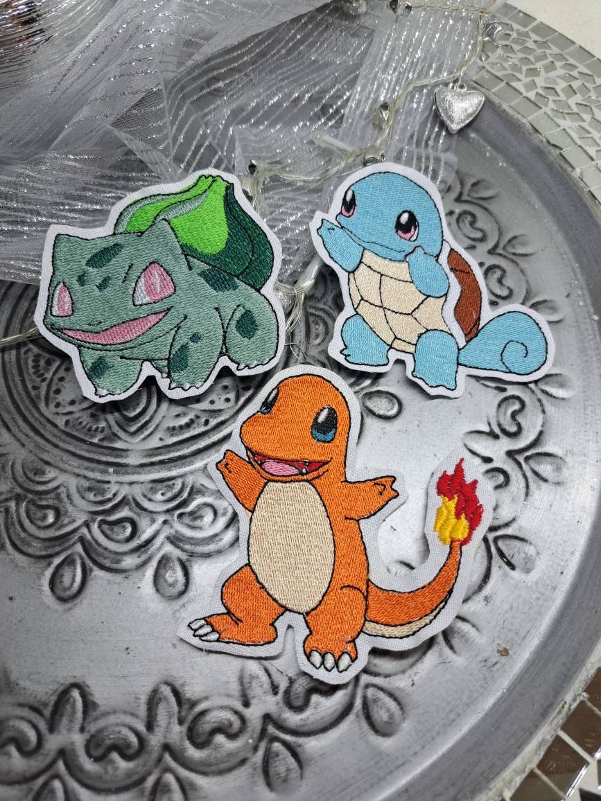 Pikachu / Charmander / Squirtle / Bulbasaur Pokémon Patches - Etsy