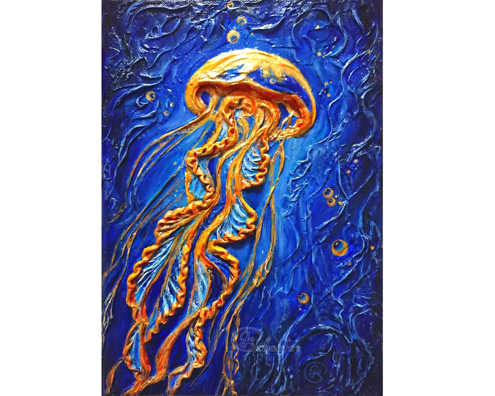 Abstract Jellyfish Paintings
