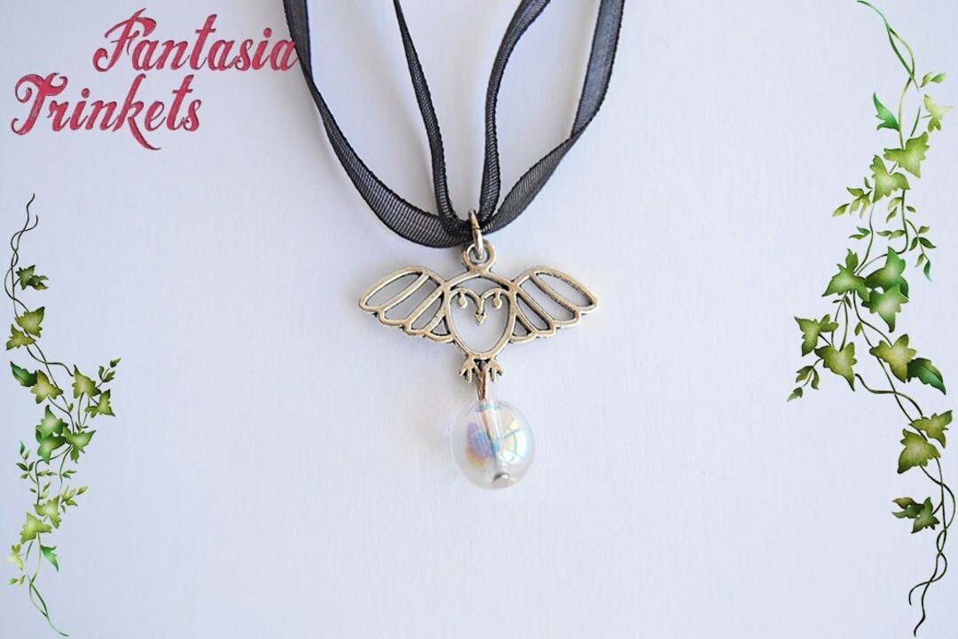 LAST Labyrinth gift From the Goblin King Silver Owl With Iridescent ...