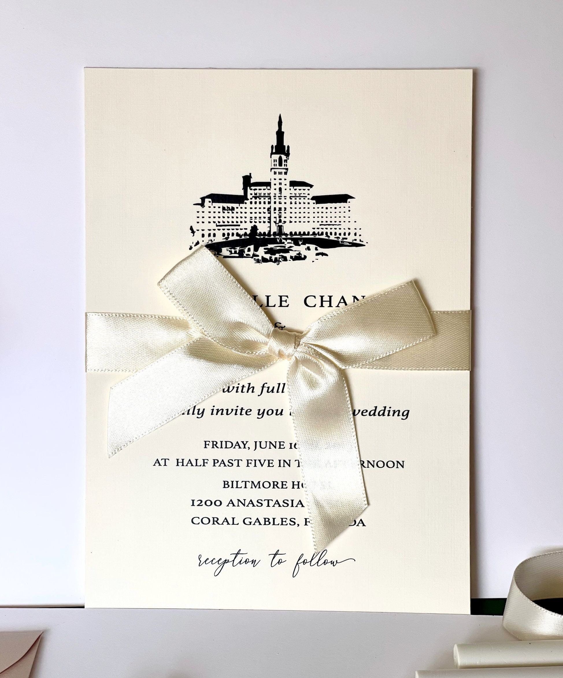 Wedding Invitation Romantic Classic and Elegant Wedding Invitation ...