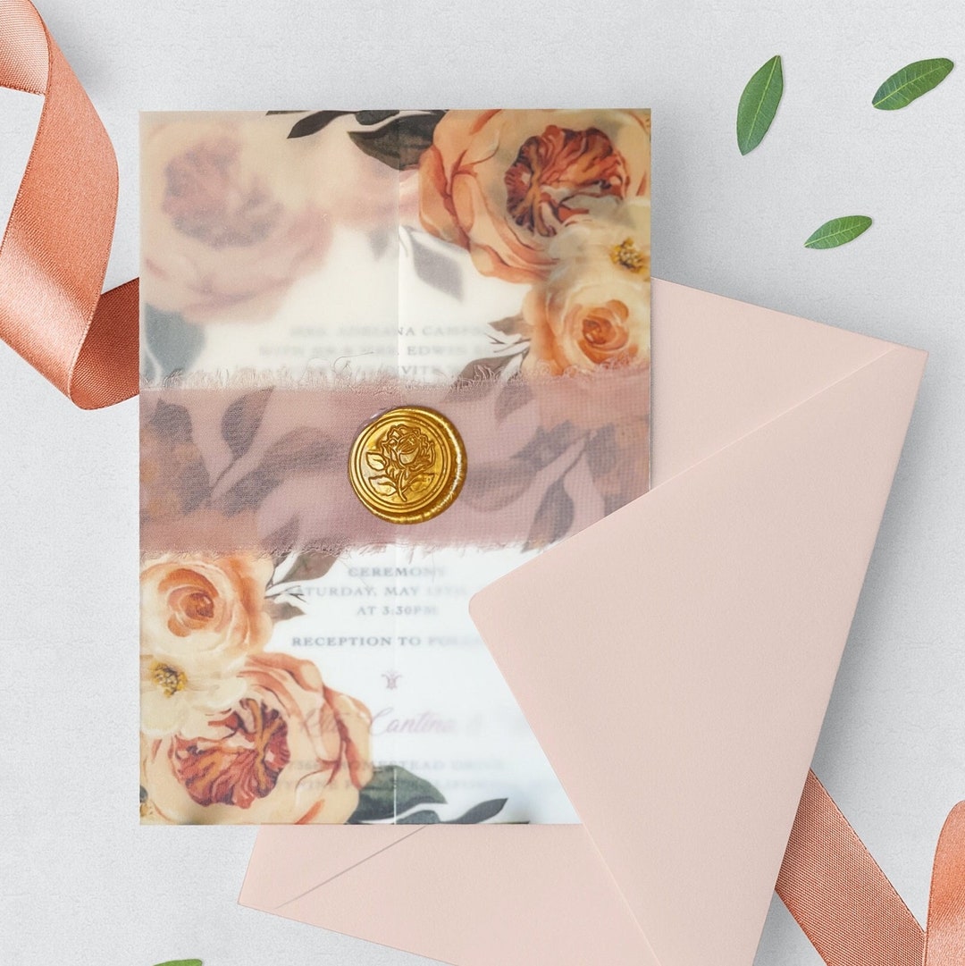 Boho Style Wedding Invitations Roses Boho Wedding Invitations ...