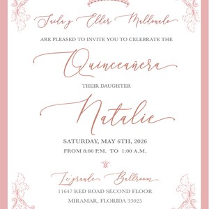 Quinceanera's Invitations Custom Elegant Designs . Custom Invitations ...