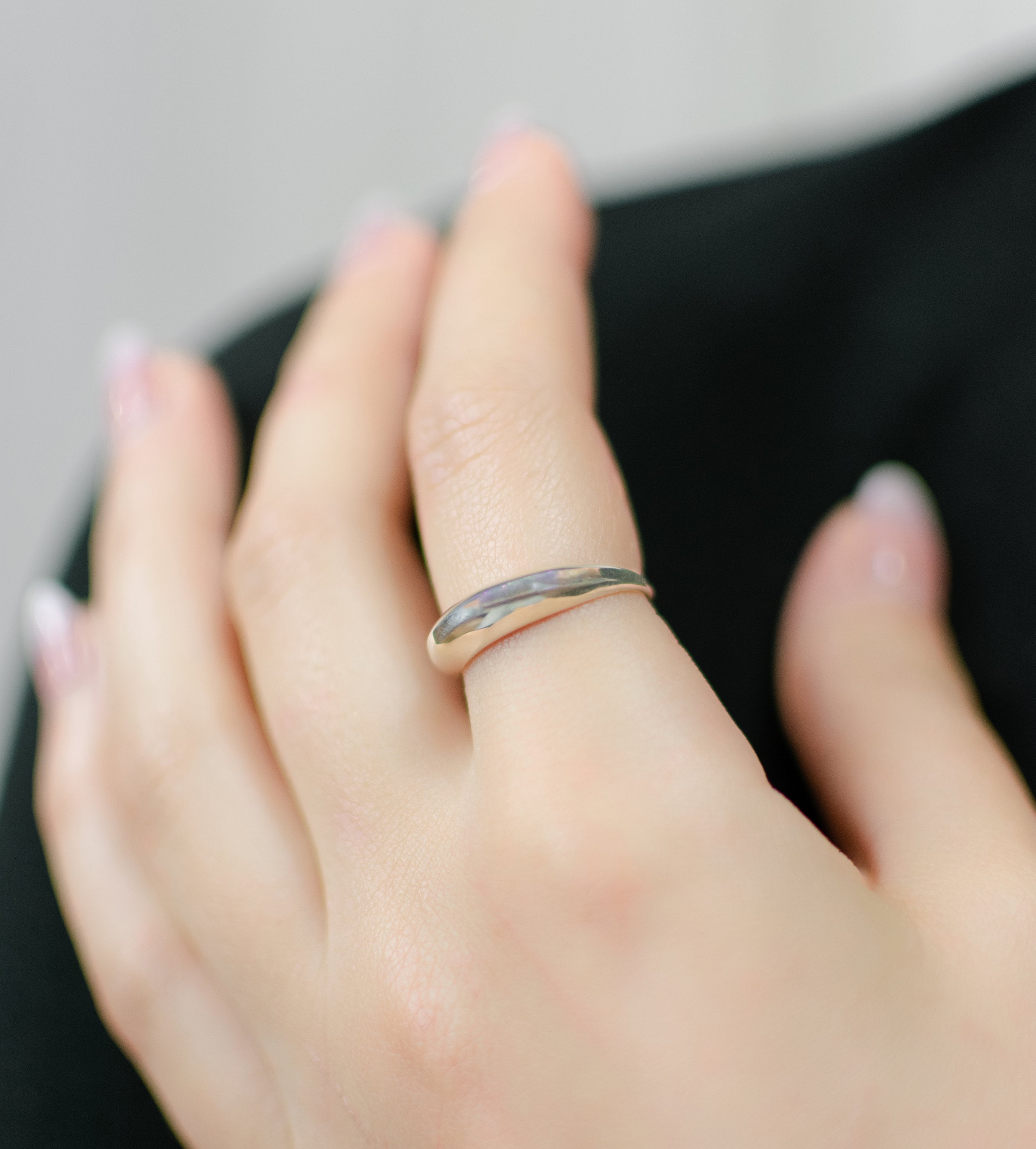 Custom Curved Ring Sterling Silver Ring - Etsy