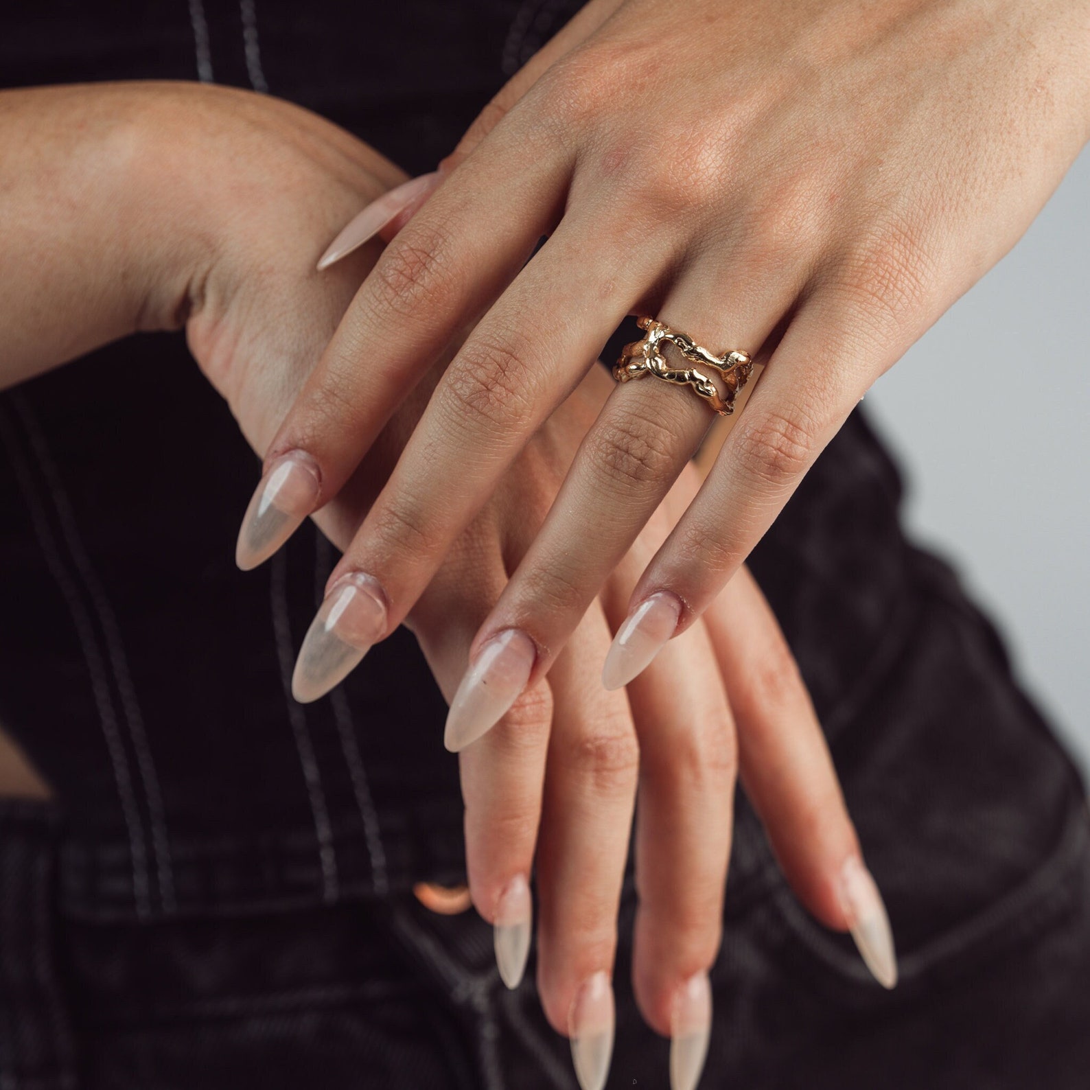 Molten Irregular Ring infinite Enigma - Etsy