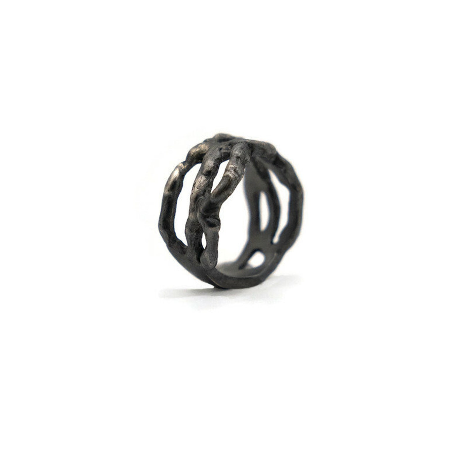 Molten Irregular Ring infinite Enigma - Etsy