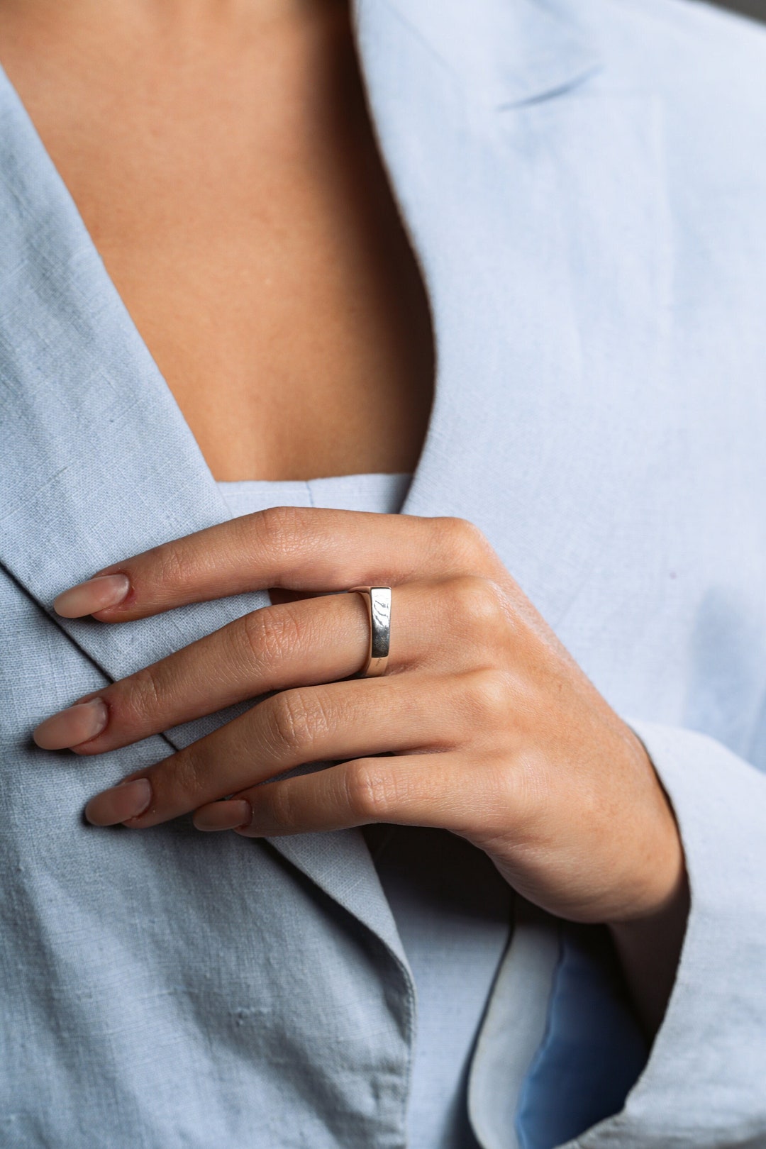 Handcrafted Triangle Ring | Ring Triangular | Geometric Ring "triangle ...