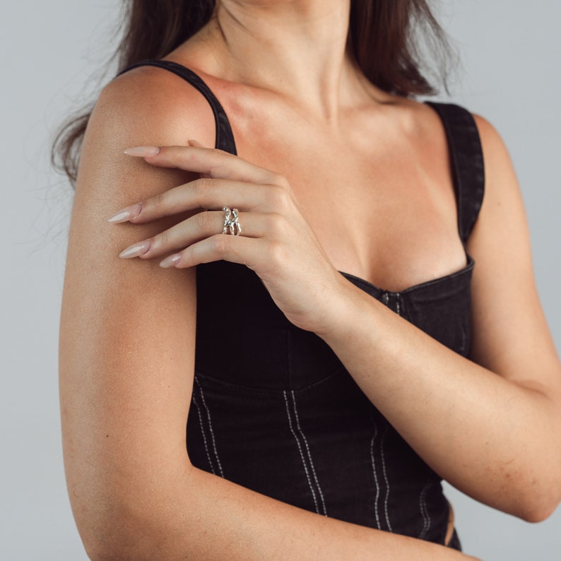 Molten Irregular Ring infinite Enigma - Etsy