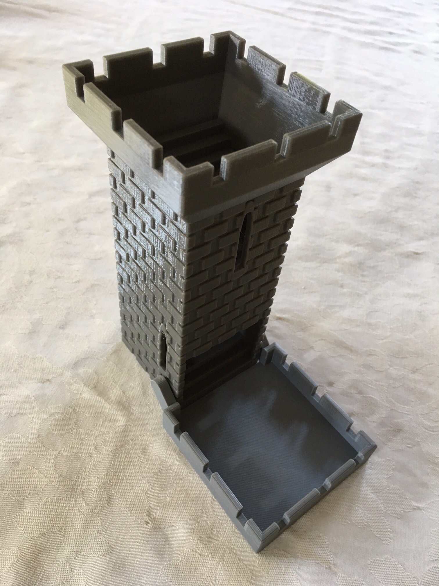 Castle dice tower with folding tray | Etsy