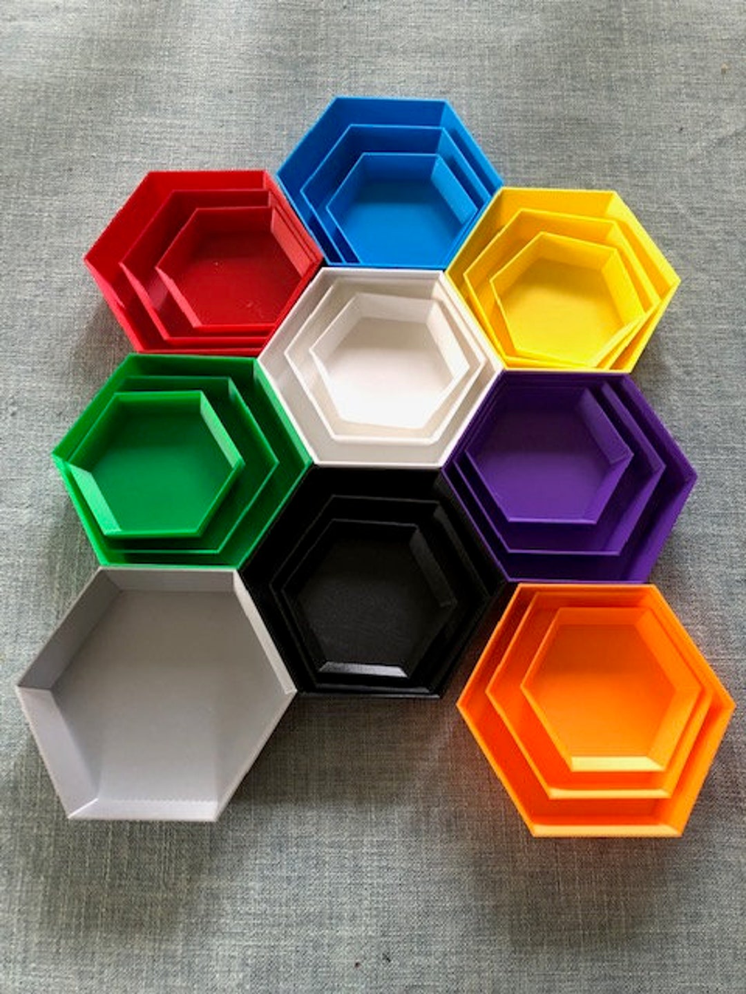 Hexagonal Gaming Trays - *REDUCED PRICING ! * - Etsy