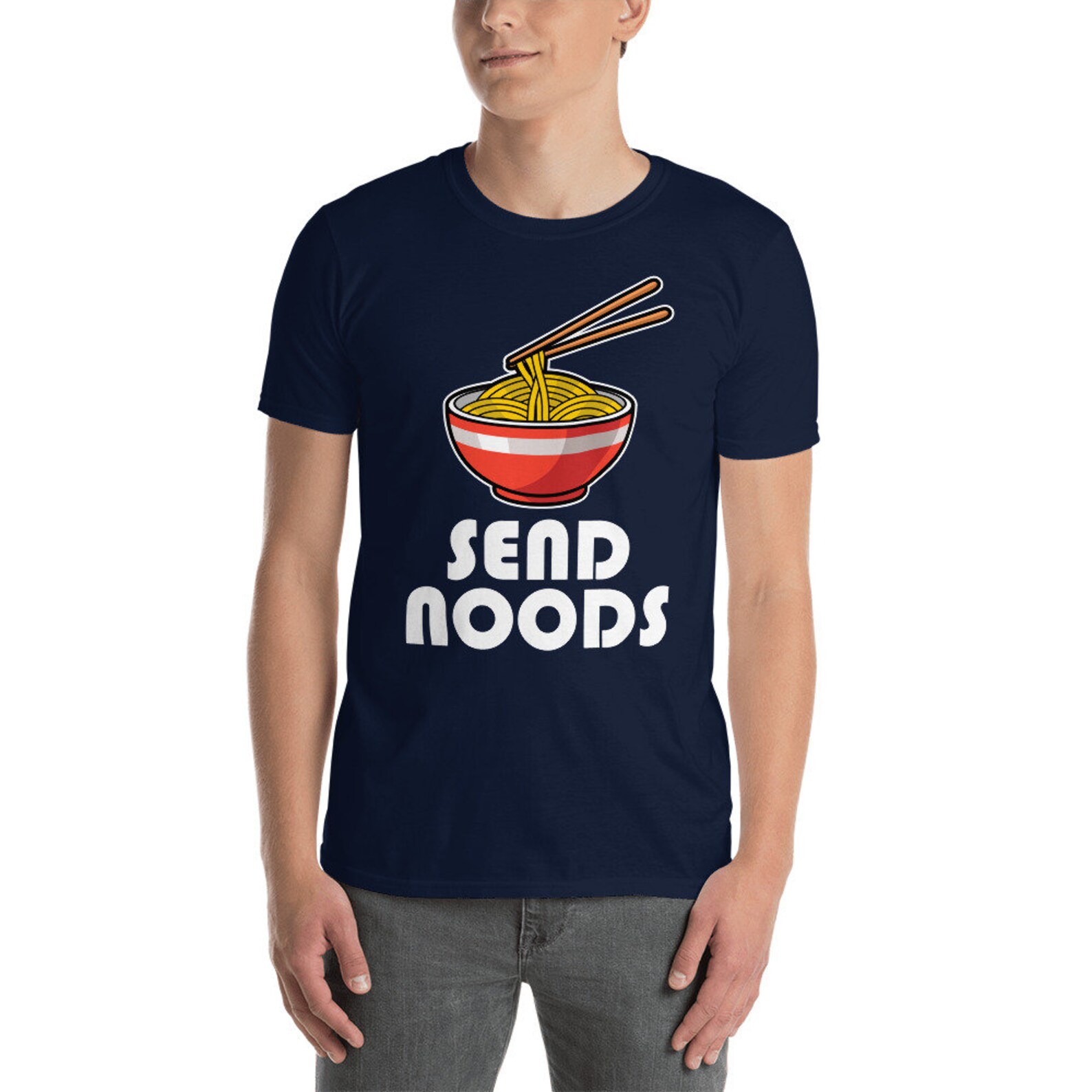 Send Noods Funny Ramen Meme Shirt Short-sleeve Unisex T-shirt - Etsy