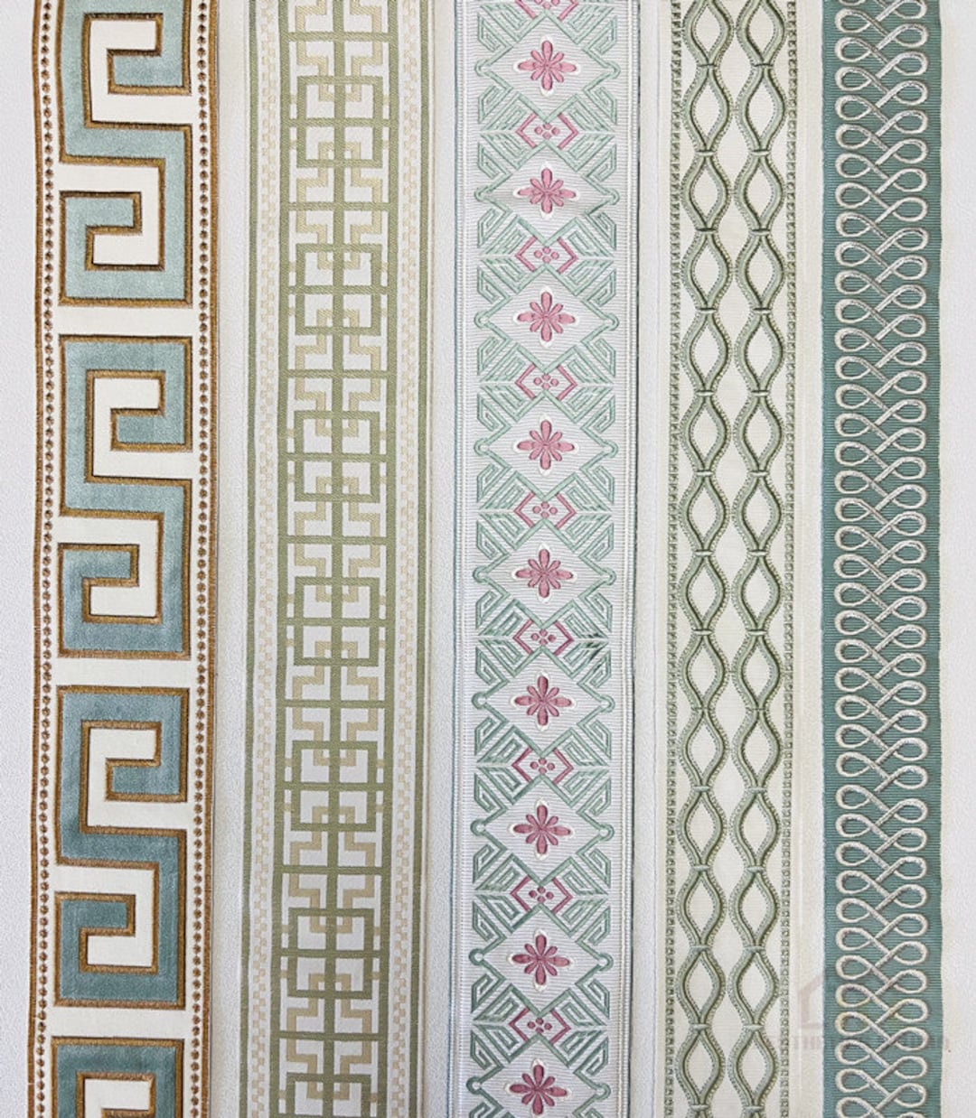 Light Green/green Collection Curtain Trim Jacquard Trim Embroidery Tape ...