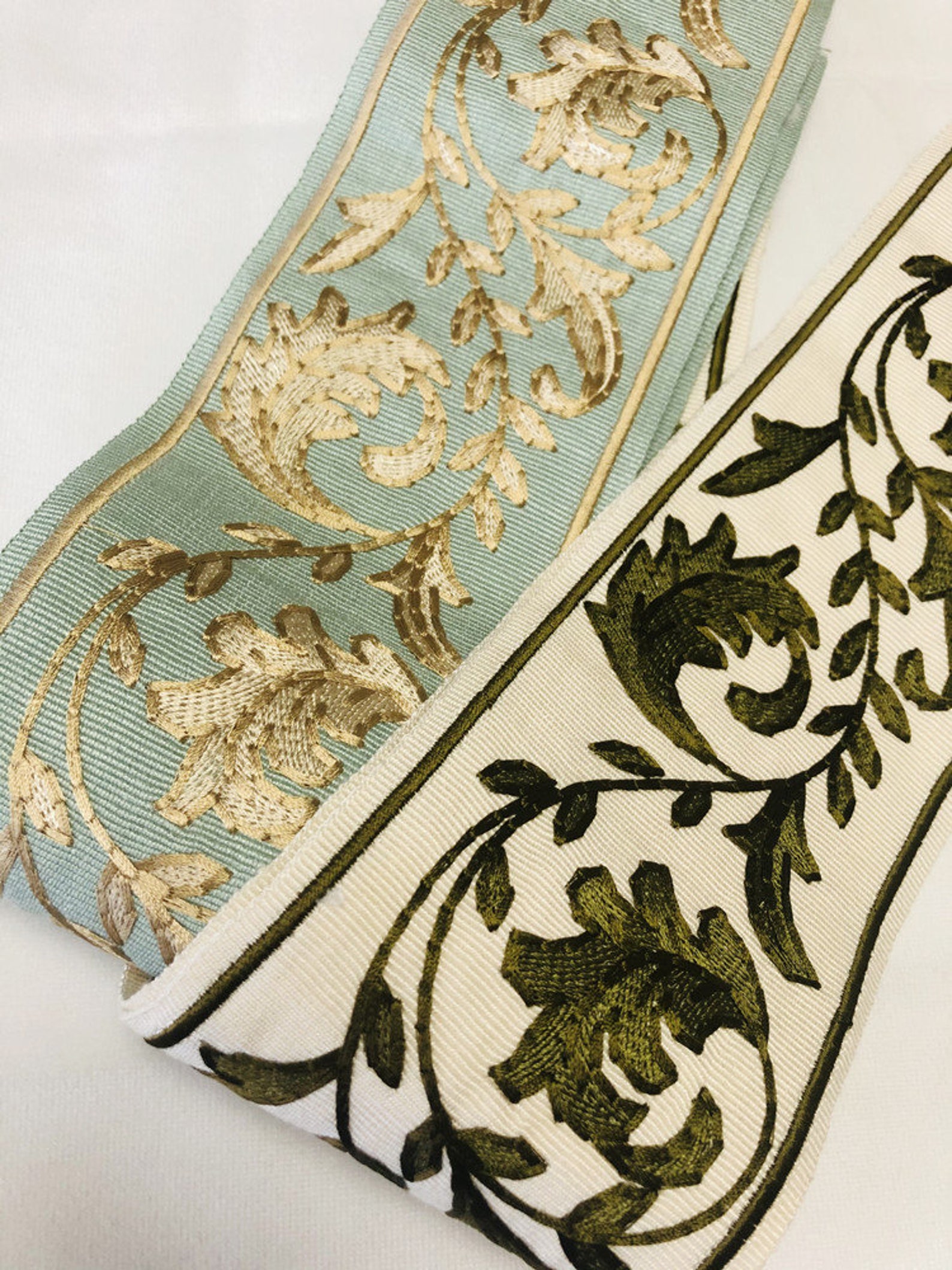 3.5"embroidered Trim Tape,decorative Trim, Fabric Trim Tape,border Trim ...