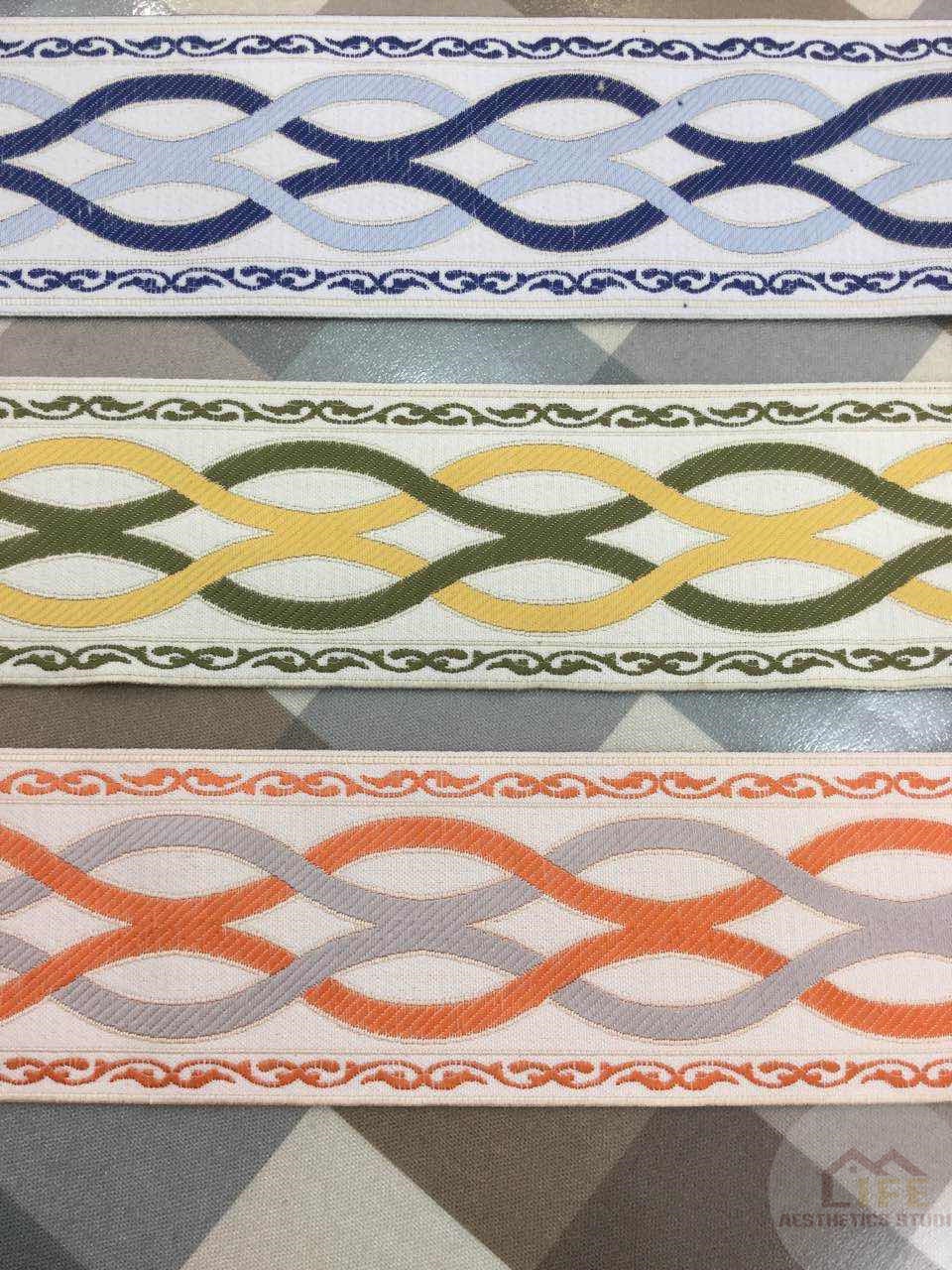 CURTAIN TRIM Jacquard Border Fabric Trim for Curtains Brocade - Etsy