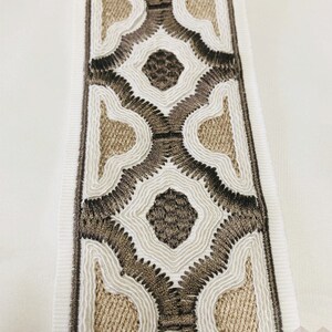 Boho Cotton Linen Drapery Trim,2.9 Rope Embroidery, Fabric Trim for ...