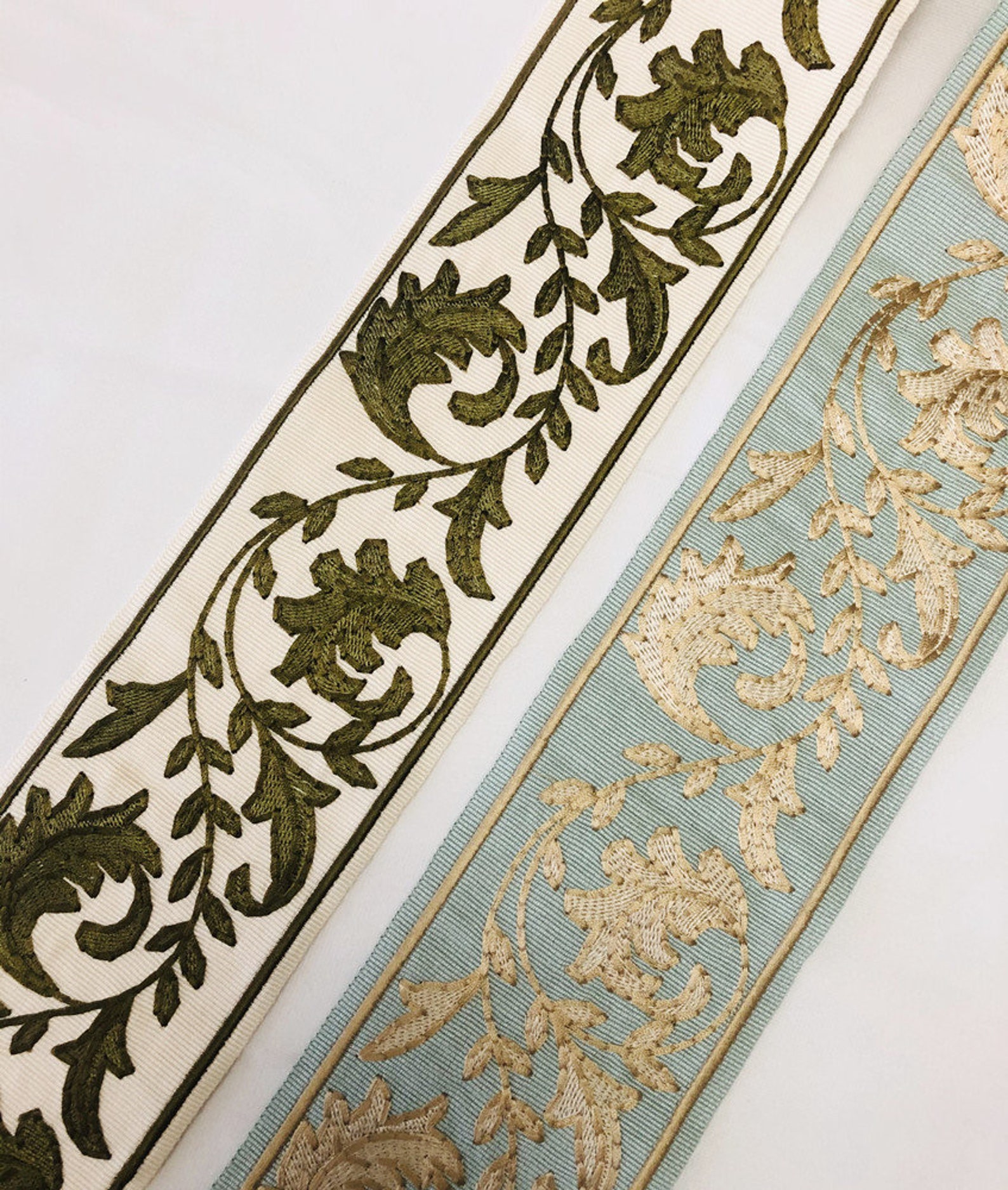 3.5"embroidered Trim Tape,decorative Trim, Fabric Trim Tape,border Trim ...