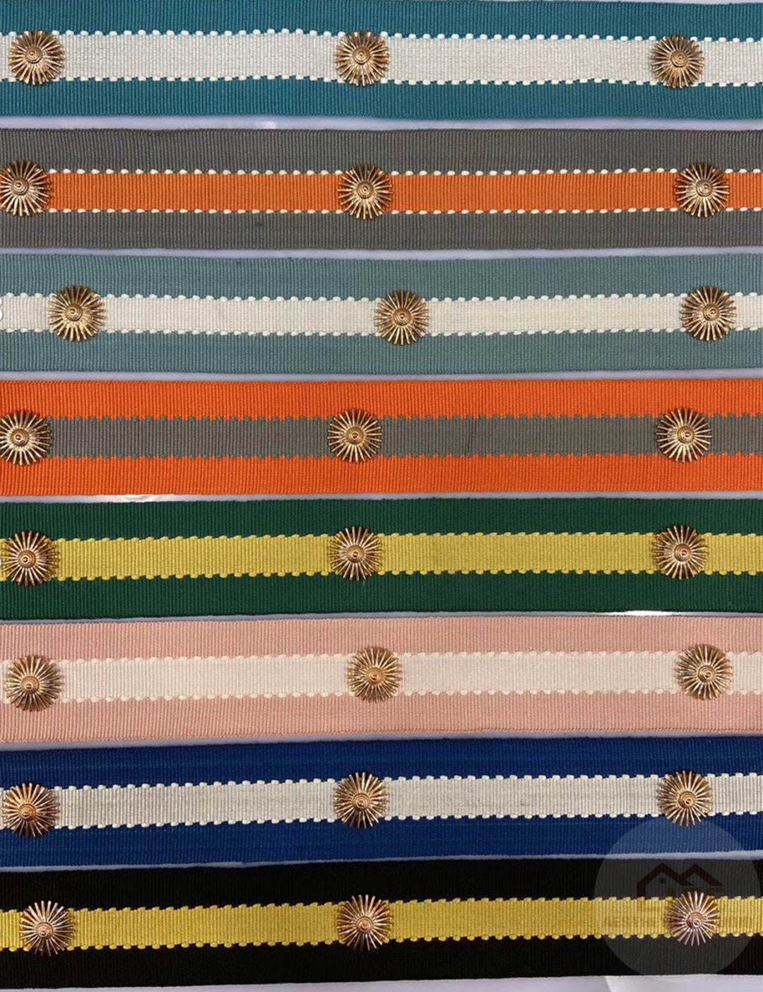 1.5" Rivets Trim Tape, Drapery Trim Tape, Narrow Tape Trim, Upholstery ...