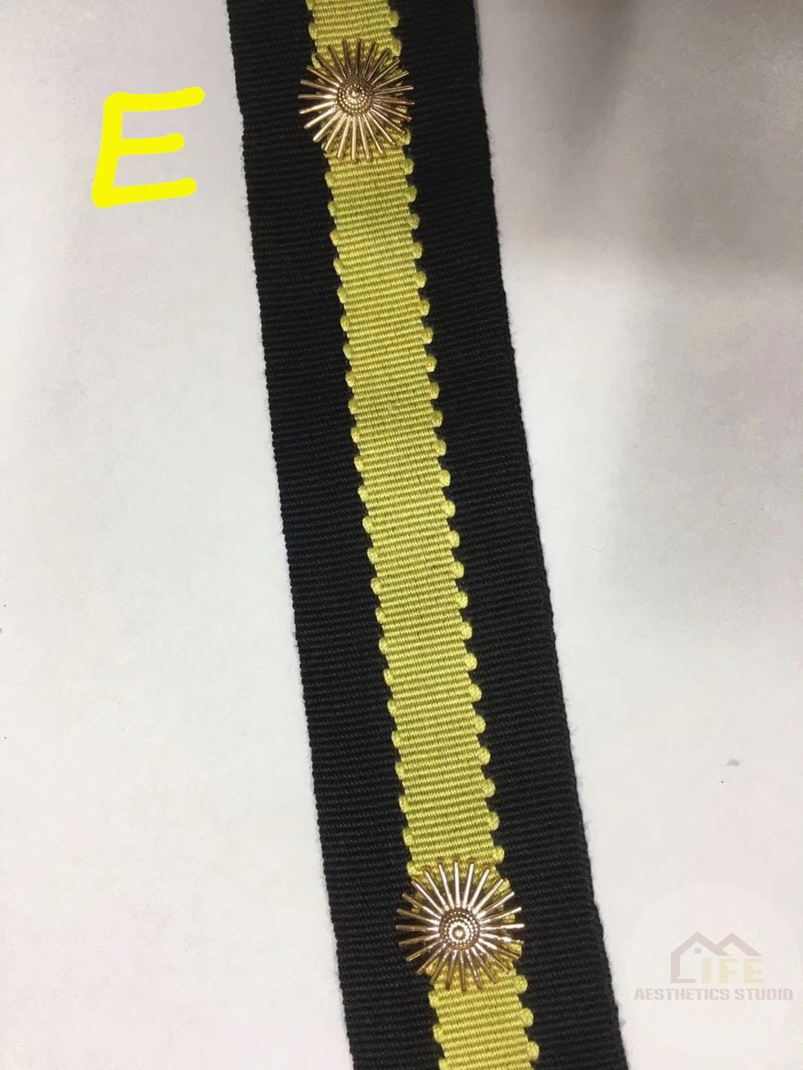 1.5" Rivets Trim Tape, Drapery Trim Tape, Narrow Tape Trim, Upholstery ...