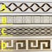 Chocolate/tan Collection Curtain Trim ,decorative Fabric Border, Sold ...